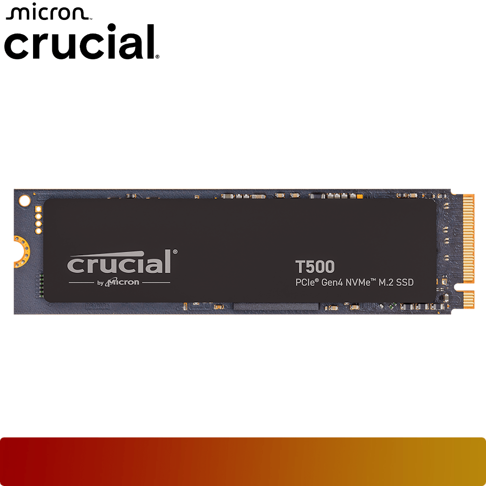 Crucial T500 500GB PCIe Gen4 NVMe M.2 SSD - Nano Komputer